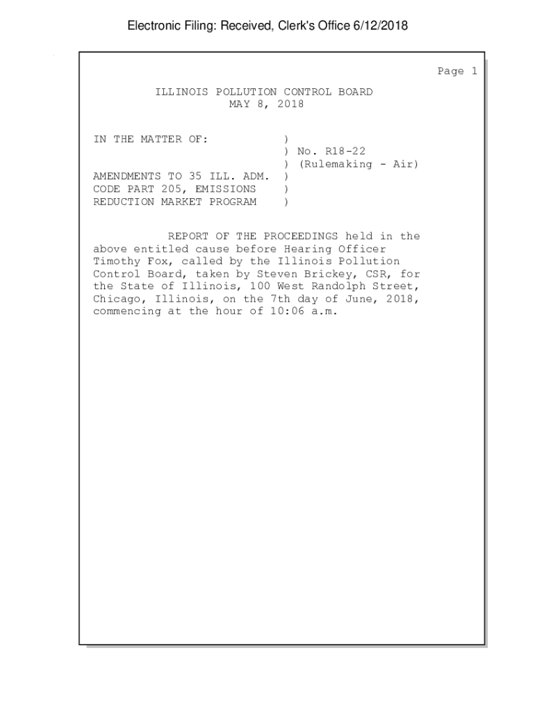 Fillable Online Electronic Filing: Received, Clerk's Office 06 ...