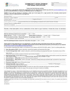 Fillable Online Department of Community Development Temporary Use Permit Fax Email Print - pdfFiller