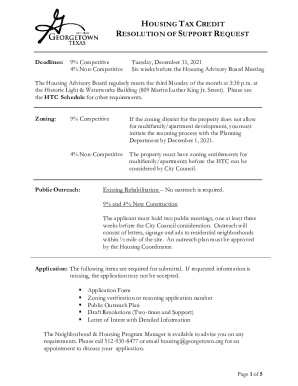 Fillable Online housing georgetown 2022 LOW INCOME HOUSING TAX CREDIT ...