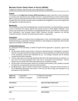 Fillable Online Broome County Adult Single Point of Access (A-SPOA ...