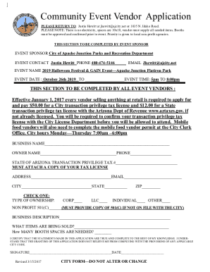 Fillable Online PLEASE RETURN COMPLETED VENDOR APPLICATION TO ...