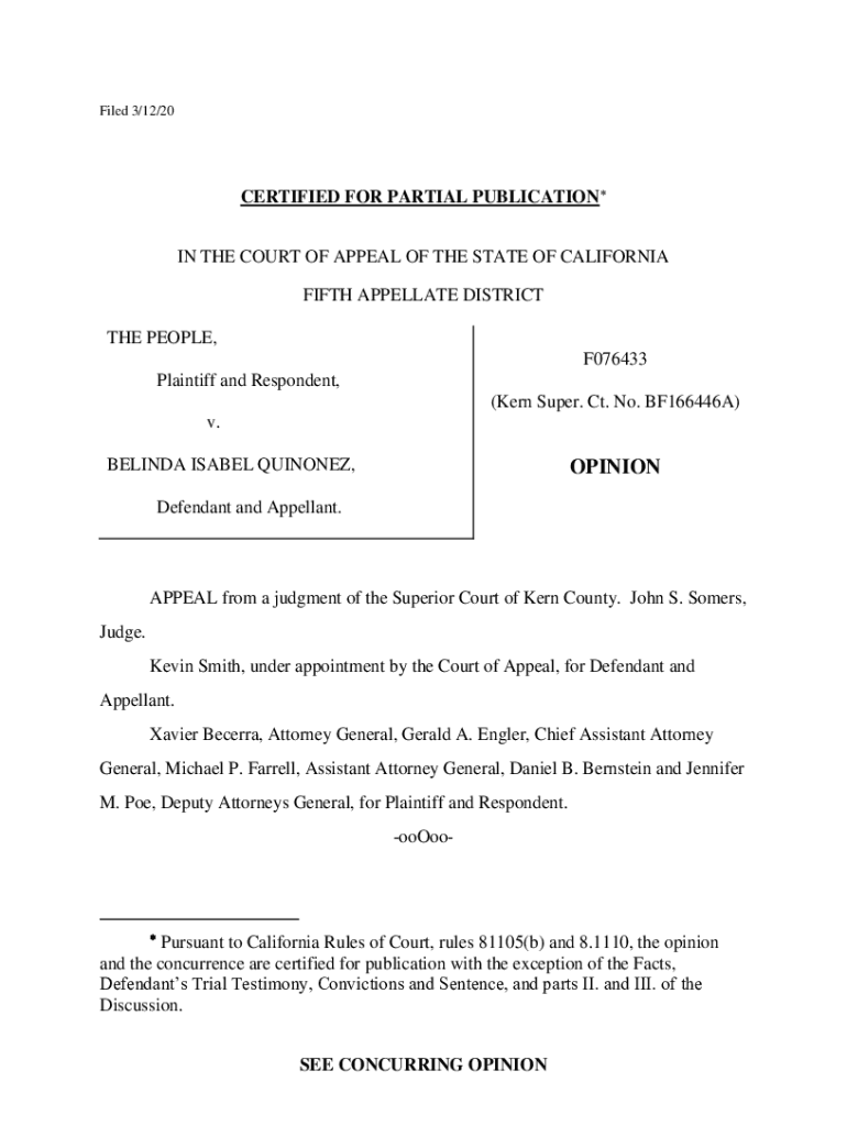 Fillable Online CERTIFIED FOR PARTIAL PUBLICATION - California Fax Email Print - pdfFiller