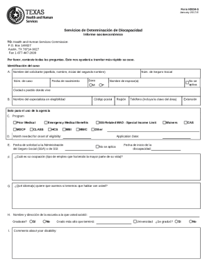 Fillable Online Disability Determination Socio-Economic Report Fax ...