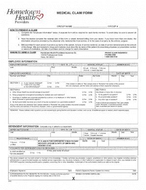 Fillable Online Claim form Fax Email Print - pdfFiller