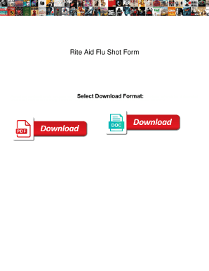 Fillable Online Rite Aid Flu Shot Form. Rite Aid Flu Shot Form workers ...