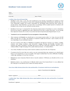 Fillable Online consent record.docx Fax Email Print - pdfFiller