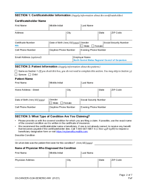 Fillable Online Fillable Online Critical Illness Claim Form - metlife ...