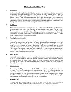 Fillable Online Application Standard Zoning Use Permit Fax Email Print ...