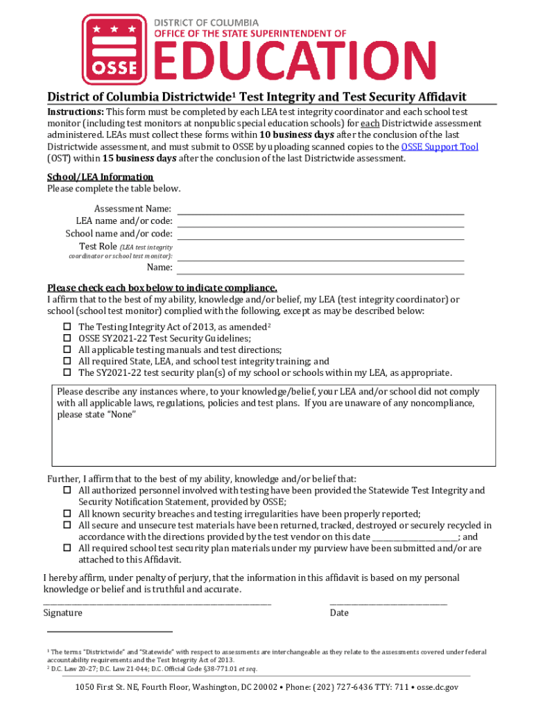 Fillable Online osse dc dc.mypearsonsupport ...