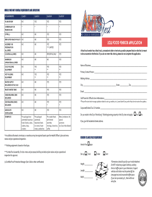 Fillable Online Fillable Online Food Vendor, Parade and Sponsorship ...