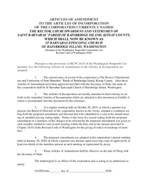 Fillable Online www.sec.govArchivesedgarArticles of Amendment to ...