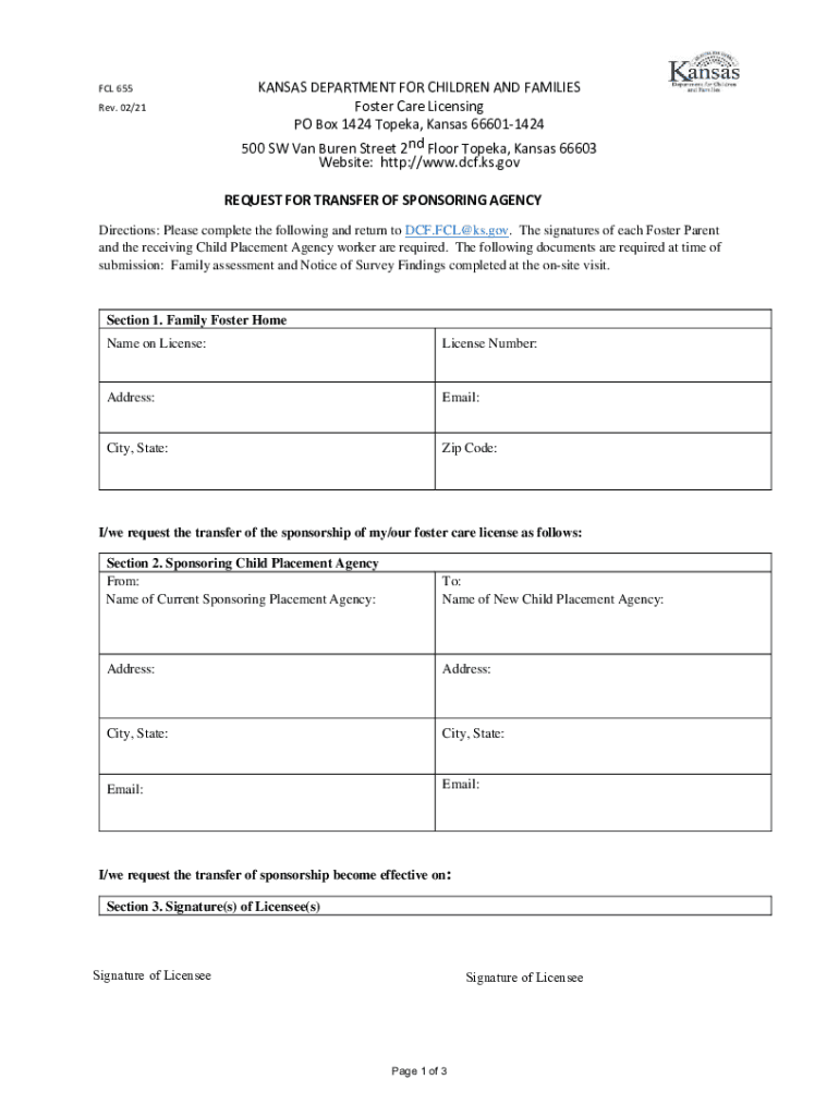 Fillable Online www.dcf.ks.govservicesPPSFCL 010 - AUTHORIZATION FOR ...
