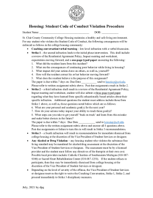 Fillable Online www.polk.edurulestudent-code-conduct-violationStudent ...