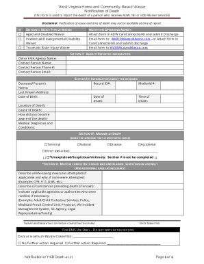 Fillable Online dhhr wv dhhr.wv.govbmsProgramsWest Virginia Home and ...