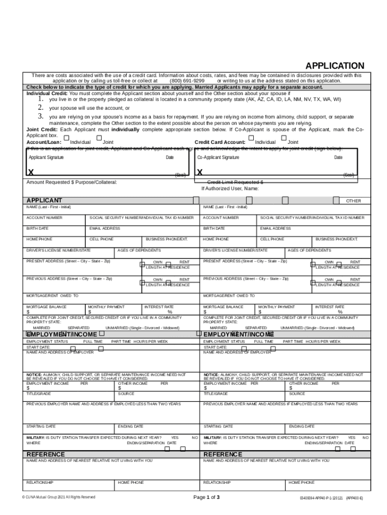 Credit Card Application and Solicitation 01.01.22.pdf Doc Template ...
