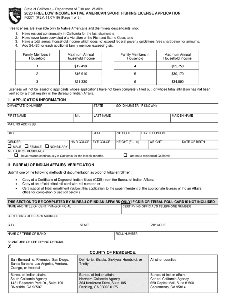 Fillable Online nrm.dfg.ca.govFileHandlerFree Sport Fishing License ...