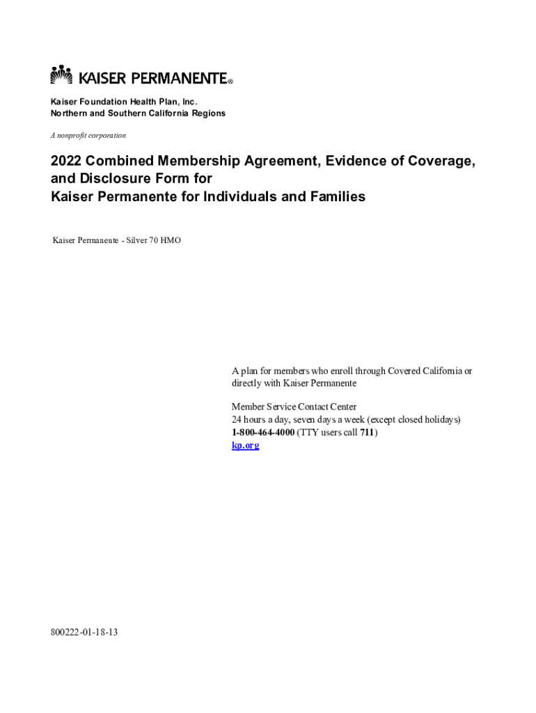 Fillable Online 2022 Kaiser Permanente Sample NCR Large Group POS Plan EOC Fax Email Print ...