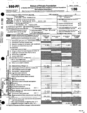 Fillable Online Fillable Online Return of Private Foundation Form 990- PF ... Fax Email Print ...