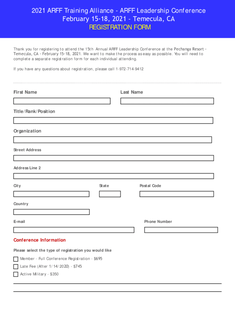 Fillable Online ARFF Training - Meet FAA ARFF Recurrent Training ...