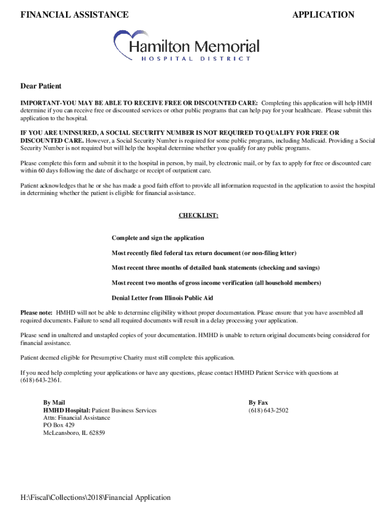 Fillable Online Financial Assistance Application - SSM HealthSSM Health ...