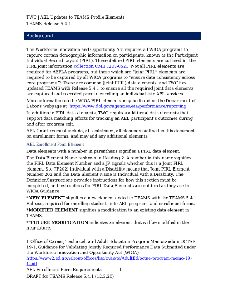 Workforce Innovation and Opportunity Act; Joint Rule for ... - tcall ...