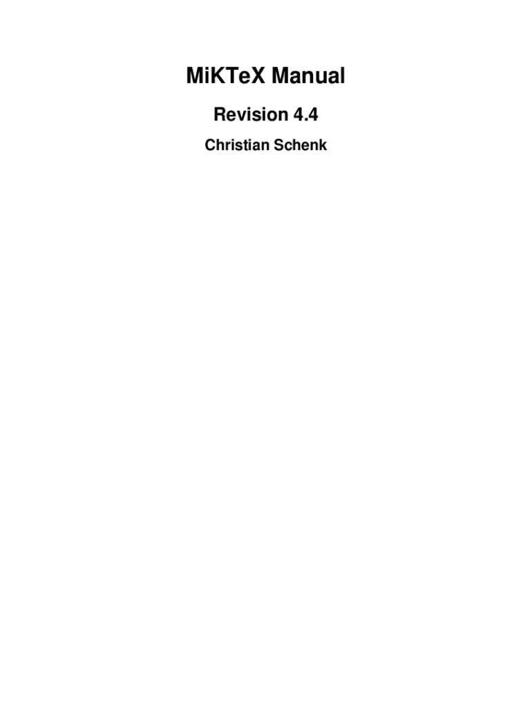 Fillable Online ctan math washington Miktex manual - Personal ...