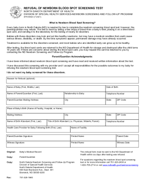 Fillable Online nbs.health.nd.govimagecacheREFUSAL OF NEWBORN BLOOD ...
