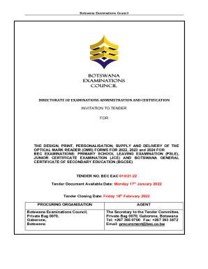 Fillable Online itt-for-omr-forms-for-2022-2024.pdf - Botswana Examination Council Fax Email ...