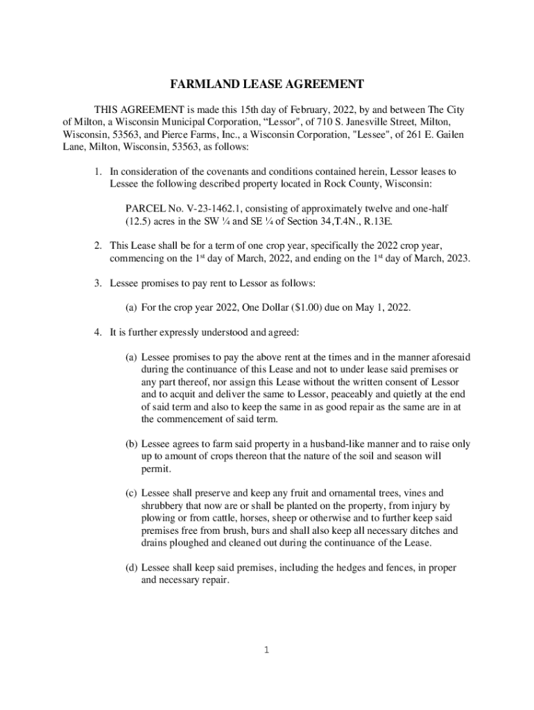 Fillable Online How to manage your 2021 farmland rent agreement12 Free ...