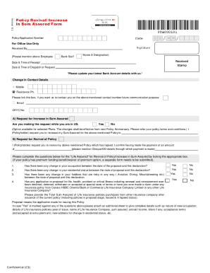 Fillable Online Policy-Revival-Increase-In-Sum-Assured-Form-v2 Fax ...