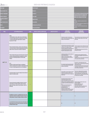 Fillable Online Design-Build Performance Evaluation Form. Vendor ...