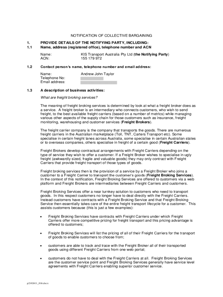 Fillable Online www.lawinsider.comclausenotification-ofNOTIFICATION OF ...