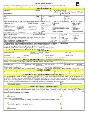 Fillable Online Patient Registration Form - Family Medicine Residency of Idaho Fax Email Print ...