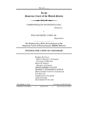 Fillable Online Cosby-SCOTUS-Appeal - DocumentCloud Fax Email Print - pdfFiller