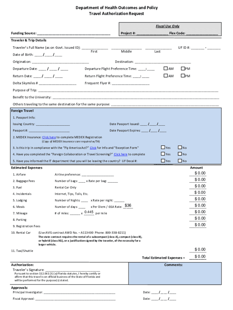 Fillable Online health-outcomes-policy ufl Table of Contents - fldoe.org Fax Email Print - pdfFiller