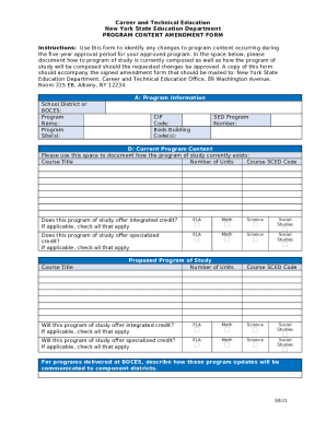 Program Contact Addendum . CTE Doc Template | pdfFiller