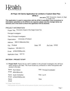 Fillable Online Payer All Claims Application for Limited or Custom Data Files APAC ... Fax Email ...