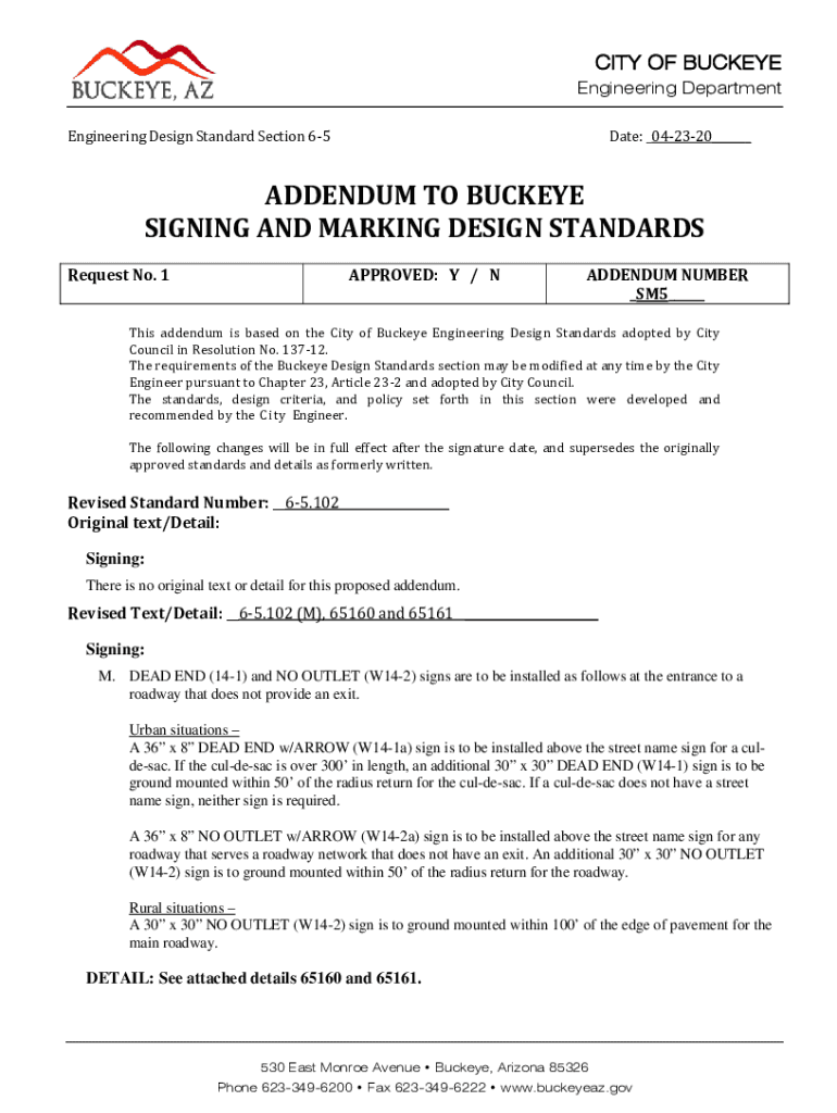 Fillable Online www.buckeyeaz.govhomeshowpublisheddocumentADDENDUM TO ...