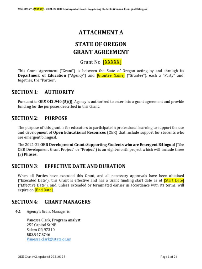 Fillable Online Grant Template Fax Email Print - pdfFiller