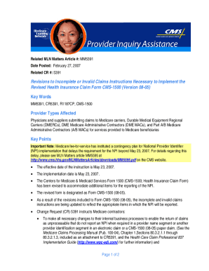 Fillable Online Bulletin Number. Revisions to Incomplete or Invalid ...