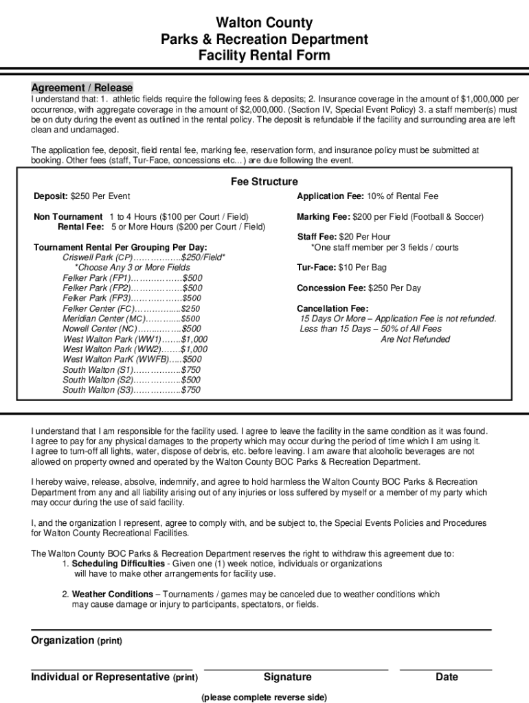 Fillable Online www.waltoncountyga.govBall-Field-Rental-Agreement ...