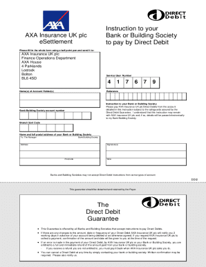 Fillable Online AXA UK plc Company Profile from Insurance Journal Fax ...