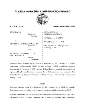 Fillable Online appeals dol alaska www.labor.alaska.govwcpdflistWorkers ...