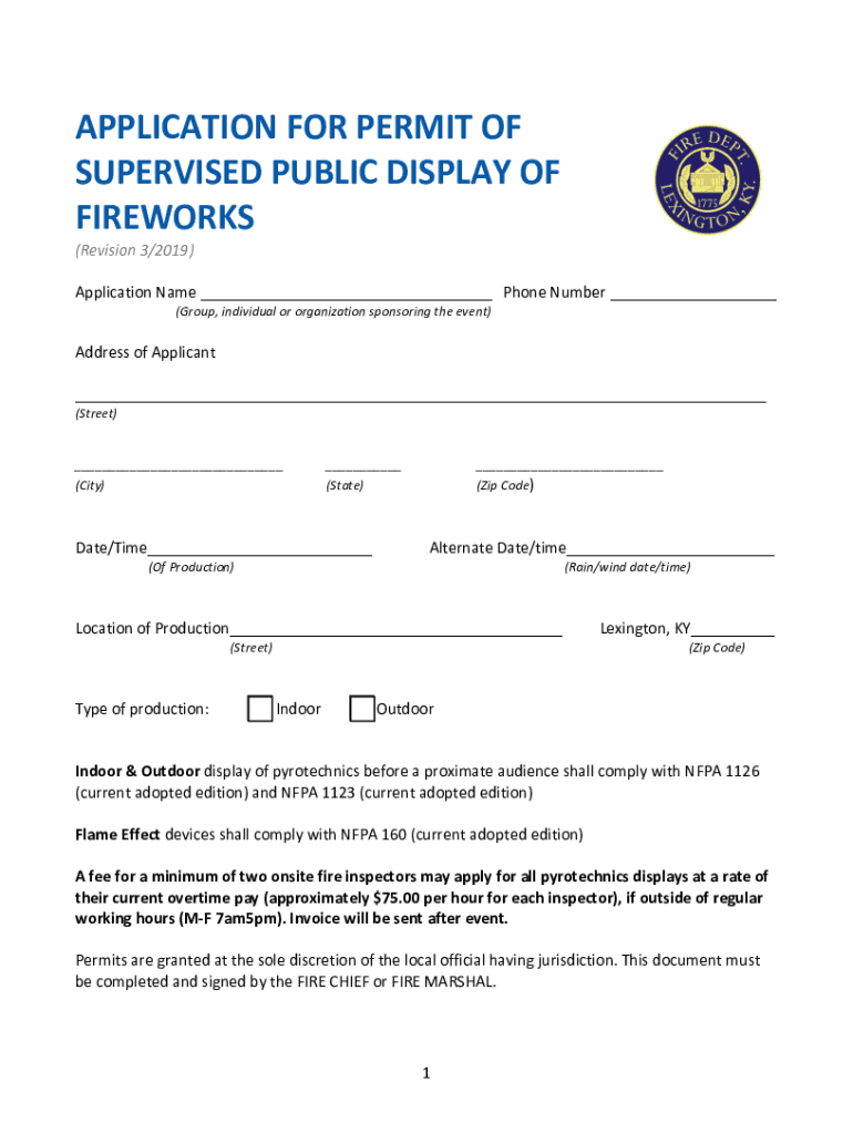 Fillable Online dhbc.ky.govDocumentsFFPermitApplicationForSupervisedPermit Application For ...