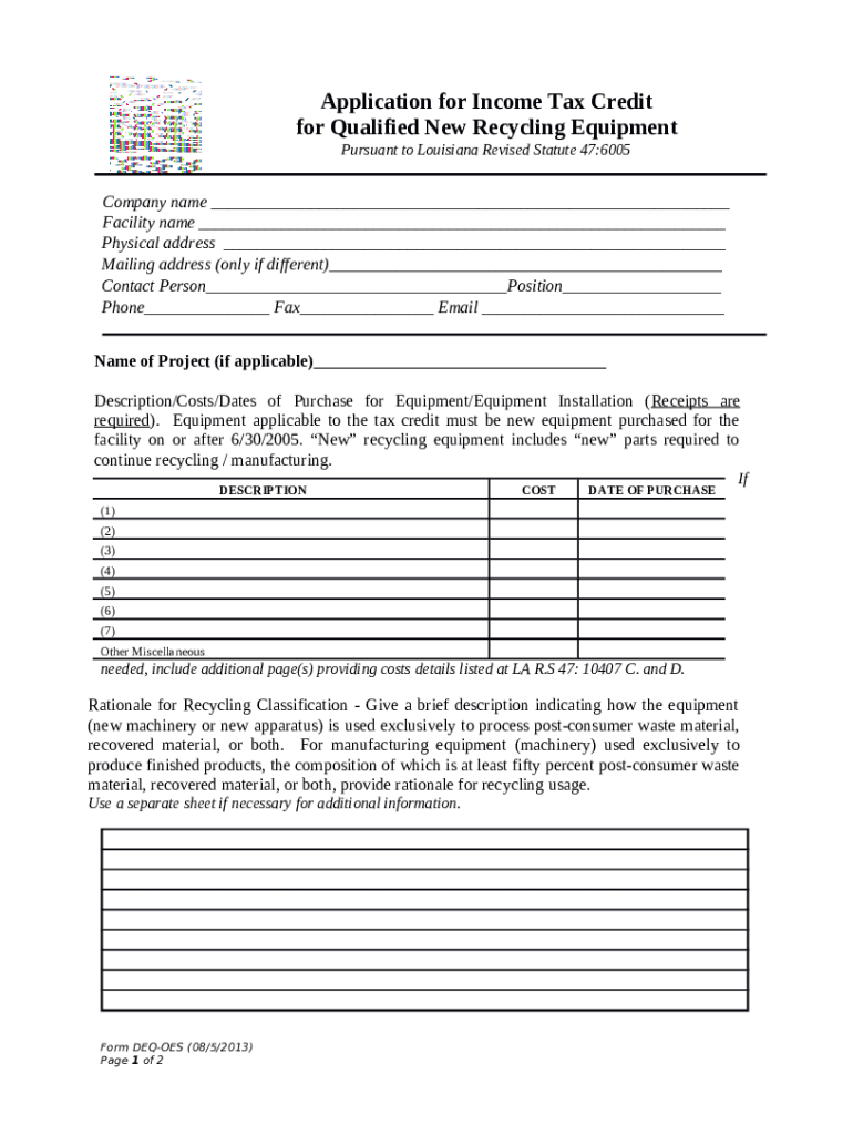 deq.louisiana.govassetsdocsInstructions for Notification /Application - deq louisiana Doc ...