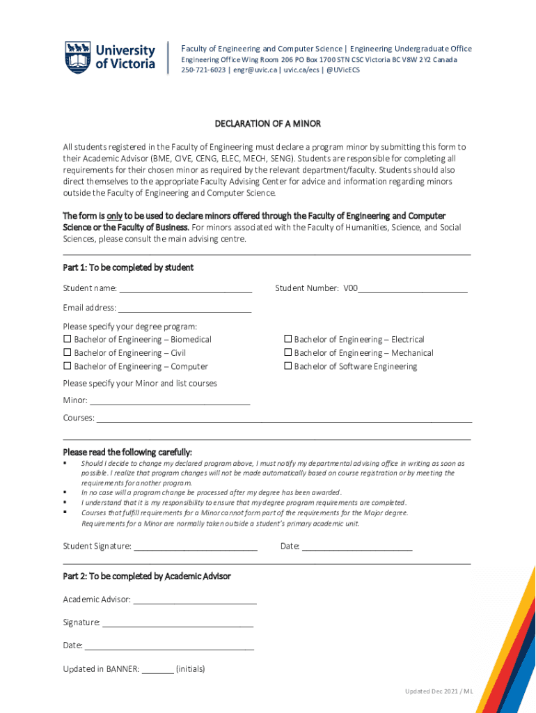 Fillable Online Declaration of a Minor Form Fax Email Print - pdfFiller