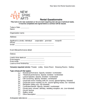 Fillable Online FREE 9+ Sample Tenant Questionnaire Forms in MS ...