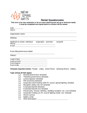 Fillable Online FREE 9+ Sample Tenant Questionnaire Forms in MS ...