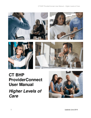 Fillable Online CT BHP ProviderConnect User Manual - Outpatient ...