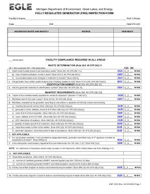 Fillable Online PDF VERY SMALL QUANTITY GENERATOR INSPECTION FORM Fax ...
